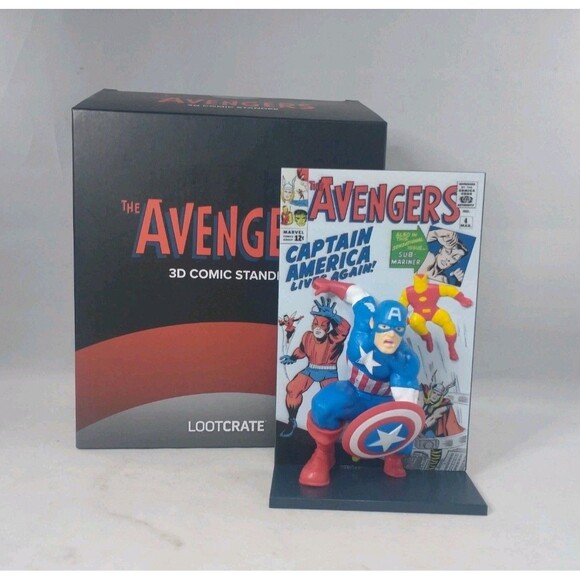 Loot Crate | Toys | Marvel The Avengers Captain America 3d Comic ...